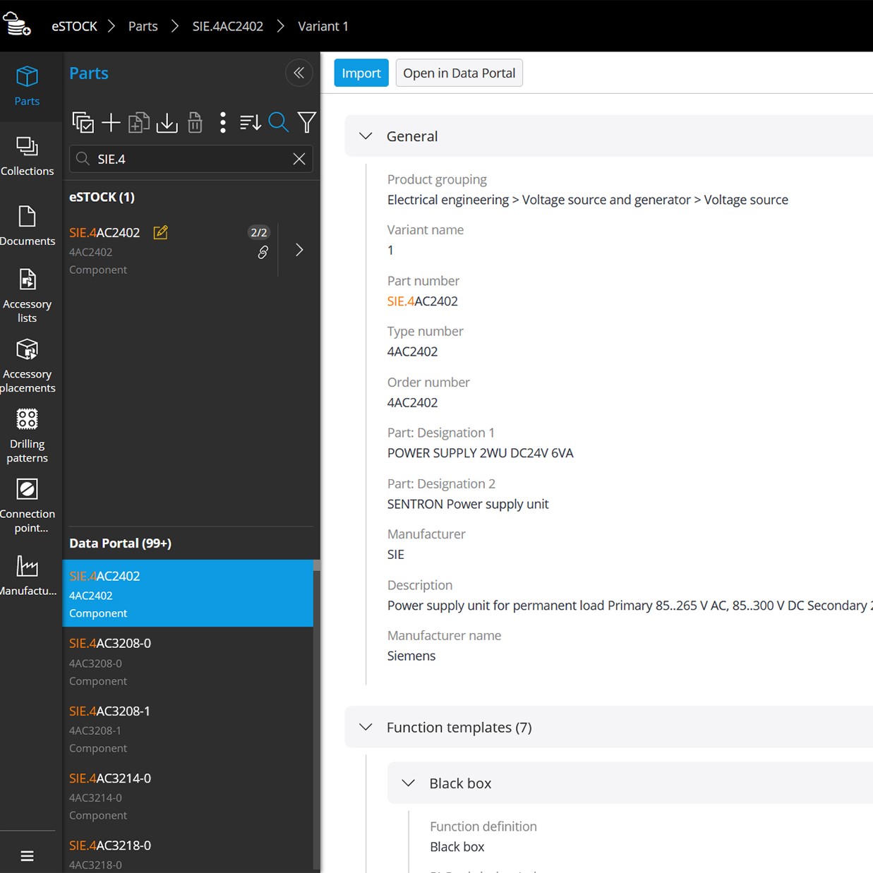 Eplan Data Portal integrato in Eplan eStock | Packagingspace.net